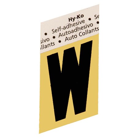 Hy-Ko 1.5 In Gold Aluminum Letter X, 10PK B00279 | Zoro