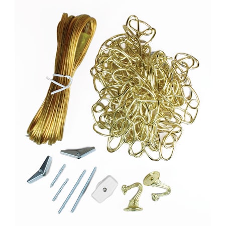 Jandorf 15' Chain Swag Kit with 20' Cord, Brass C60260 | Zoro