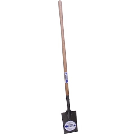 The Brush Man Tear-Off Spade W/ Fulcrum, Smooth Edge, Long Wood Handle ...