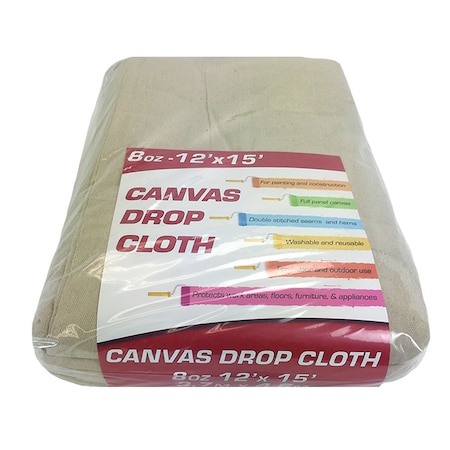 Monarch Brands Drop Cloths 12 x 15 (10 oz) ( 1 Each) DROP-12X15-10 | Zoro