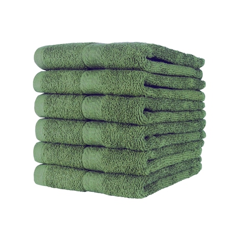 True Colors True Color Hunter Green Hand Towels , 12PK HAND-HGREEN | Zoro
