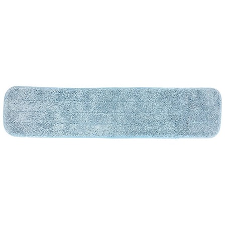 Monarch Brands Microfiber Flat Wet Mop - 24" Blue , 12PK M830024B | Zoro
