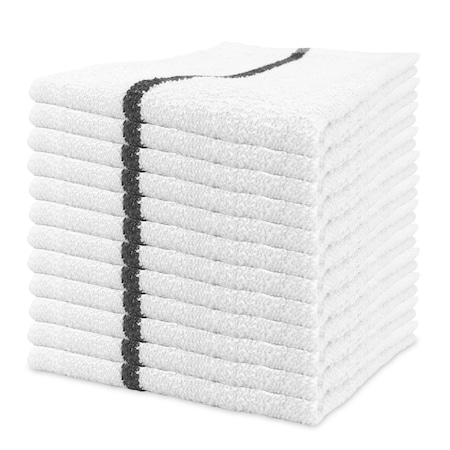 Monarch Brands Qwick Wick Bar Mop Towels Black Stripe , 12PK N030 ...