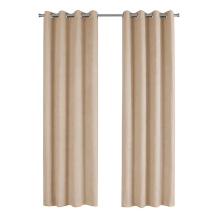 Monarch Specialties Curtain Panel Set, 54"W X 84"L, Grommet, Living ...