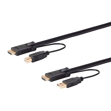 Monoprice Switch Series HDMI USB Combo Cable for KVM Switches 10ft ...