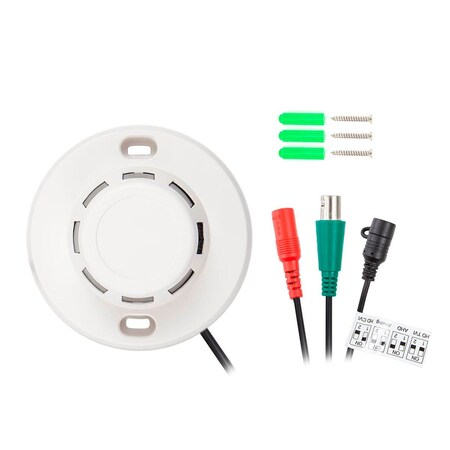 Monoprice 2.1MP HD-TVI Pinhole Smoke Detector Covert Security Camera_ 4 ...