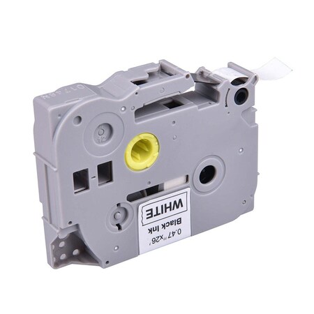 Monoprice Compatible Label Tape for Brother P-touch Tze-231 (26") Black ...