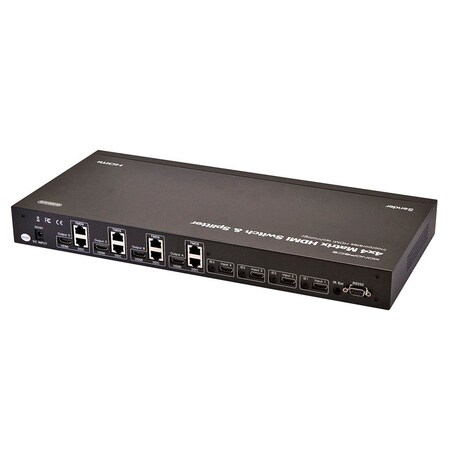Monoprice 4x4 Matrix HDMI Switch and Splitter over Cat5e/Cat6 Cable ...