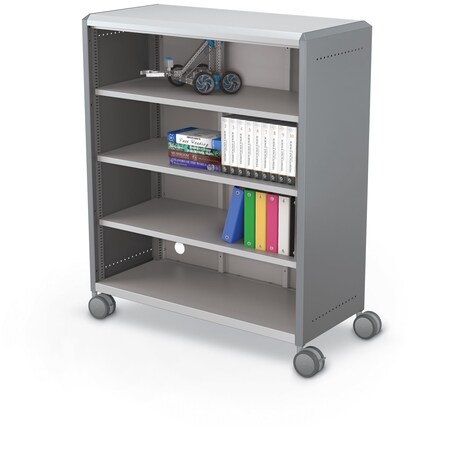 Mooreco Compass Cabinet Maxi H3 With Shelves Cool Grey 51.1in H x 42in ...