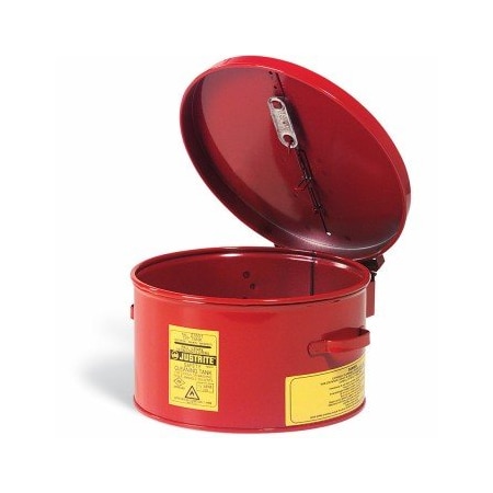 Justrite Steel Dip Tank ext. dia. 9.38" x 5.5" H CAN132 | Zoro