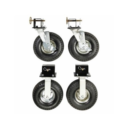 Pig Caster Assembly - 10", 4PK DLY204-01 | Zoro