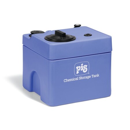 Pig PIG Double-Wall Square Chemical Storage Tank Blue 14" L x 14" W x ...