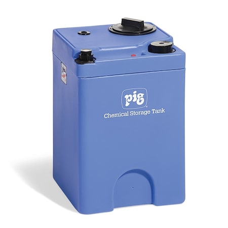 Pig PIG Double-Wall Square Chemical Storage Tank Blue 14" L x 14" W x ...