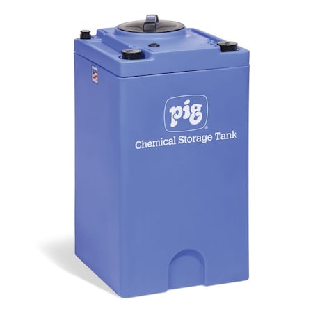 Pig PIG Double-Wall Square Chemical Storage Tank Blue 20" L x 20" W x ...