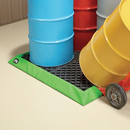 Pig PIG 4-Drum Foam Wall Spill Berm 56" L x 56" W x 4" H PAK853 | Zoro