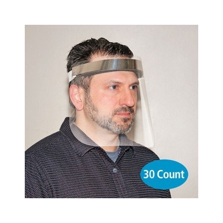 Pig Disposable Anti-Fog Face Shield - 13" W x 9" H, 30PK GLS8000 | Zoro