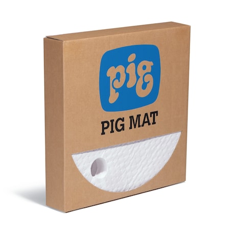 Pig Oil-Only Barrel Top Absorbent Mat, 25PK MAT1502 | Zoro