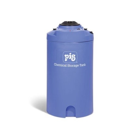 Pig PIG Double-Wall Chemical Storage Tank Blue ext. dia. 42.5" x 22" H ...
