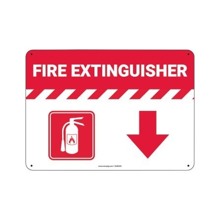 Pig PIG Fire Extinguisher Sign 10" x 7" Aluminum 10" L x 7" H SGN2031 ...