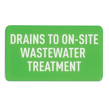 Pig Storm Drain Utility Sign, Drains to On-Site Wastewater Treatment ...