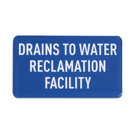 Pig Storm Drain Utility Sign, Drains to Water Reclamation Facility ...