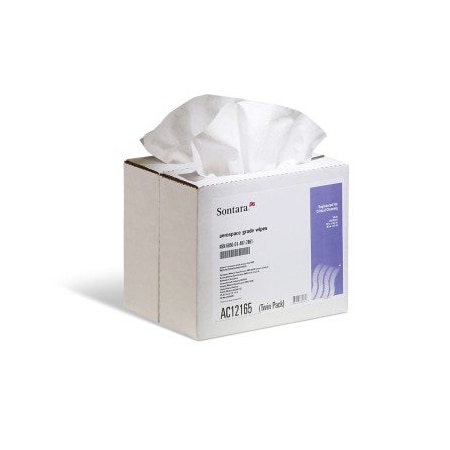 Dupont Sontara Aerospace Grade Wipers 250 wipers/box 16.5" L x 12" W ...