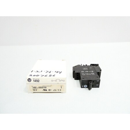 ALLEN BRADLEY 10A, 2 pole Circuit Breaker, 1492-GS, 277/480V AC, - 1492 ...