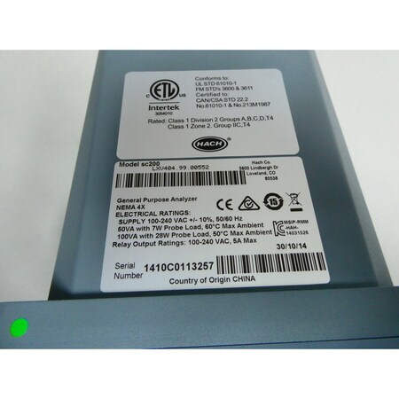 Hach GENERAL PURPOSE 100-240V-AC PH AND ORP TRANSMITTERS AND ANALYZER ...