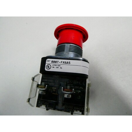 Allen Bradley RED MUSHROOM HEAD PUSH-PULL BUTTON 800T-FX6A5 | Zoro