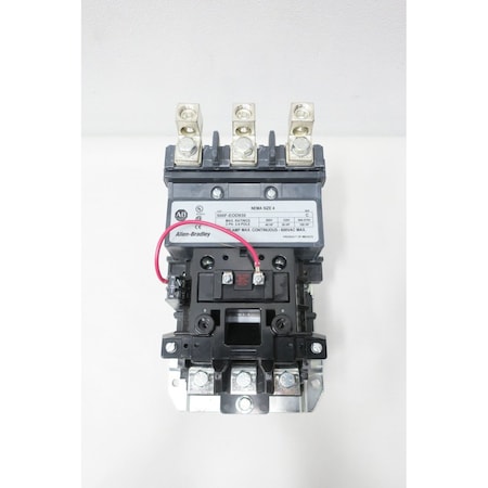 Allen Bradley 115-120V-AC 135A AMP 100HP SIZE 4 AC CONTACTOR 500F ...