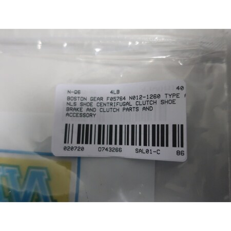 Boston Gear F05764 N012-1260 TYPE A NLS SHOE CENTRIFUGAL CLUTCH F05764 ...