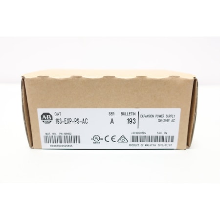 Allen Bradley ALLEN BRADLEY 193-EXP-PS-AC E300 EXPANSION SER A POWER ...