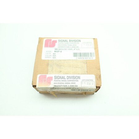 Federal Signal Msp-4 Microstat Pipe 3/4In Npt Other Pipe Fitting MSP-4 ...