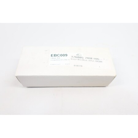 Ifm Ebc009 Splitter Box Terminal And Contact Block EBC009 | Zoro