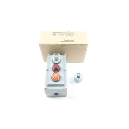 Allen Bradley Pilot Light Assembly Pushbutton Enclosure 800R-3HZ4R | Zoro