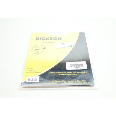 Dickson Dickson C412 Circular Chart 8In Chart Recorder Parts And ...