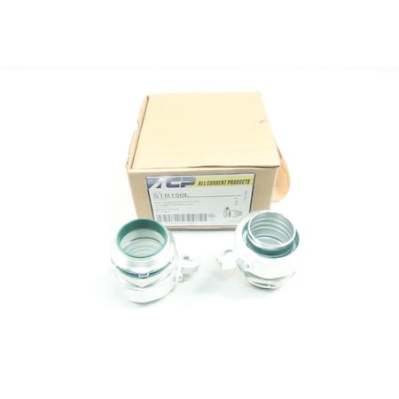 Acp Conduit Fitting Connector, Liquid-Tight, Zinc Plated STB150L | Zoro