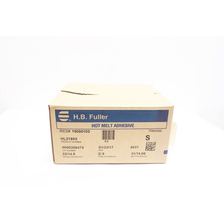 H.B. Fuller Hot Melt Adhesive 31Lb Epoxy And Adhesive HL2198X | Zoro