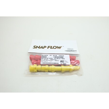 Snap Flow 7 Piece Hose Kit 3/8In Other Pipe Fitting 48485528 | Zoro