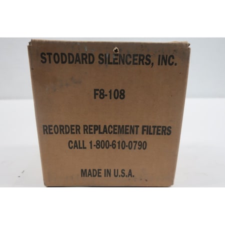 Stoddard Silencers Pneumatic Filter Element F8-108 | Zoro