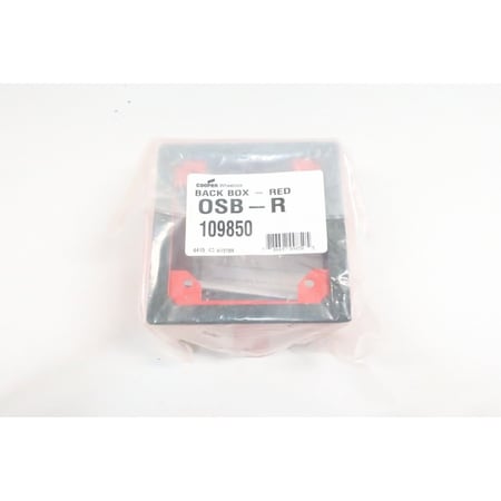 Cooper Wheelock Red Back Box Enclosure OSB-R 109850 | Zoro