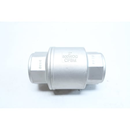 Bonomi In-Line Stainless Threaded 2In NPT Check Valve S800 | Zoro