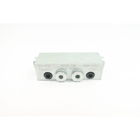 Graco Modular Divider Hydraulic Valve Manifold MSP-20S | Zoro