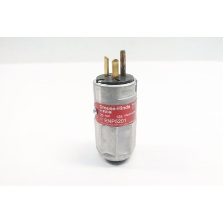 Crouse Hinds 3P 20A Amp 125V-AC Plug ENP5201 | Zoro