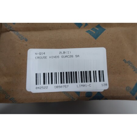 Crouse Hinds Box Of 2 3/4in Conduit Outlet Bodies and Box GUAC26 SA | Zoro