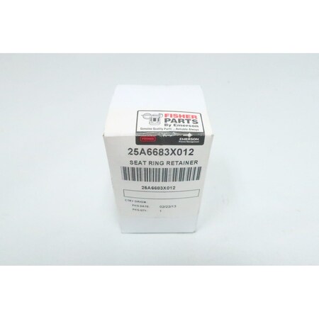 Fisher Seat Ring Retainer Valve Parts and Accesory 25A6683X012 | Zoro