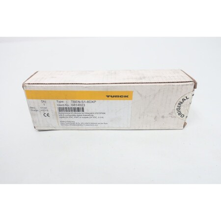 Turck Multi-Protocol Ethernet I/O Module TBEN-S1-8DXP | Zoro