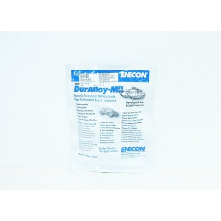 Enecon DURALLOY-MIL METALCLAD REPAIR COMPOUND 125G EPOXY AND ADHESIVE ...