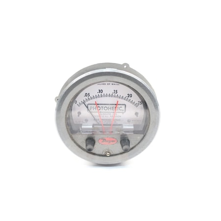 Dwyer Instruments Photohelic Pressure Switch Gauge 0025InH2O 3000-00 | Zoro