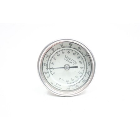 Trend 3In 1/2In 6In 50-300/10-150C Npt Bimetal Thermometer 32 | Zoro